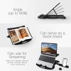STRIFF Adjustable Laptop Stand and Phone Stand (Black) – LSABS1 – STRIFF