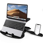 STRIFF Adjustable Laptop Stand and Phone Stand (Black) – LSABS1 – STRIFF