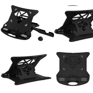 STRIFF Adjustable Laptop Stand and Phone Stand (Black) – LSABS1 – STRIFF